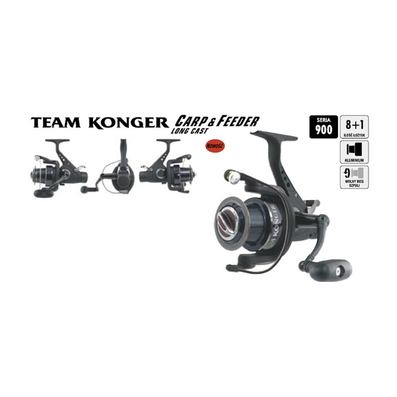 Kołowrotek Team Konger CARP & FEEDER LONG CAST 940 - Wedkarski.com