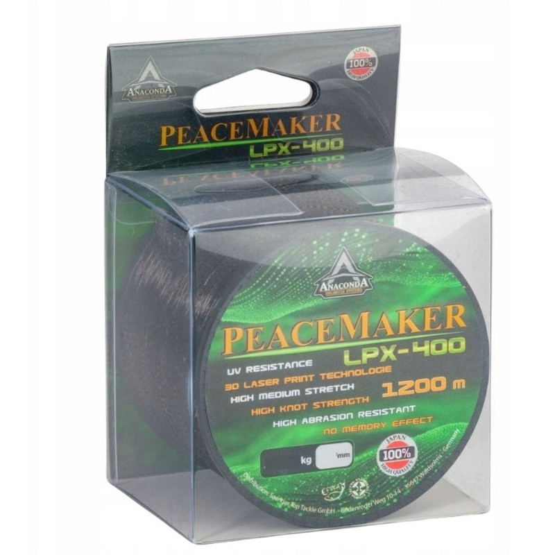 Żyłka Anaconda Peacemaker LPX-400 1200m / 0,39mm - Wedkarski.com